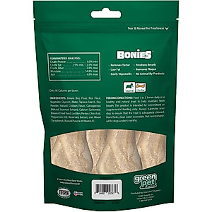 Bonies Breath and Dental Formula Treats for Dogs, All-Natural Ingredients, Fresh Breath, Cleans Teeth, Low Calories, Chicken Flavor - 3-Pack Small, 45 Bones