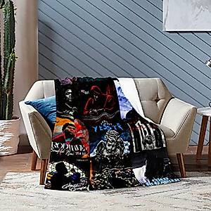 Idol 3D Print Throw Blanket Anti Pilling Flannel Fleece Throw Blanket Beach Blanket Picnic Blanket for Sofa,Office Bed Car Camp Couch 50"X40"