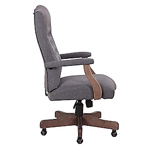 Boss Office Products Executive Commercial Swivel Chair, Slate Grey