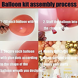 Orgnafey Retro Dusty Pink Balloons Garland Kit 171Pcs Pastel Light pink Nude Metallic Gold Balloon Arch For Wedding Princess Bridal Engagement Anniversary Girl Baby Shower Birthday Party Decorations