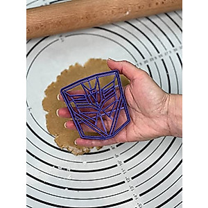 Set of 2 Autobots Decepticons Logo Cookie Cutters & Molds 3.5” inches Produced by 3D Kitchen Art