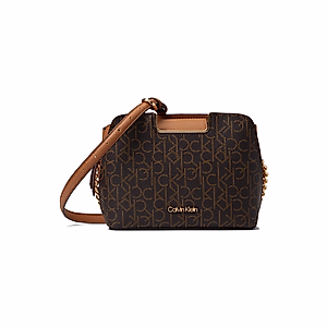 Calvin Klein Finley Signature Crossbody Brown/Khaki/Caramel One Size