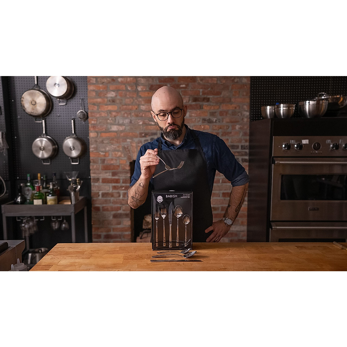 Babish 20-Piece Stainless Steel Flatware Set