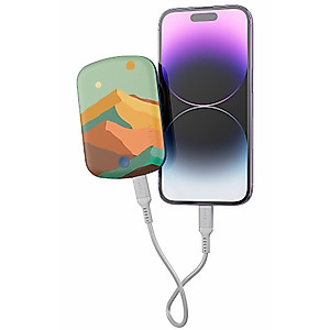 Casely Power Pod | MagSafe Compatible Battery Pack | Endless Peaks | Colorblock Mountain Power Pod (5,000 mAh)