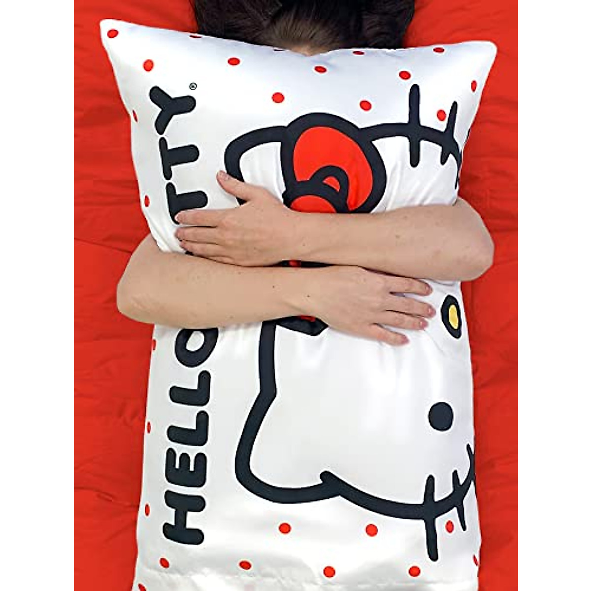 Hello Kitty Beauty Standard Beauty Silky Satin Standard Pillowcase Cover 20x30 for Hair and Skin, (Officially Licensed Product)
