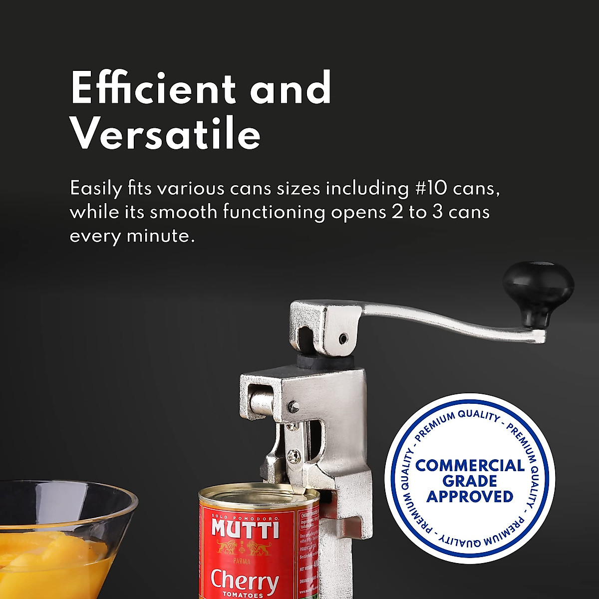 New Star Foodservice 7006841#1 Manual Table Can Opener with Plated Steel Base For Cans Up to 11” Tall