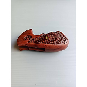 BMPL Hardwood New Taurus Model 85 856 M 85 M85 M856 .38 Special 2" 2 inch Grips Hard Wood Smooth Finger Groove Handmade Handcraft