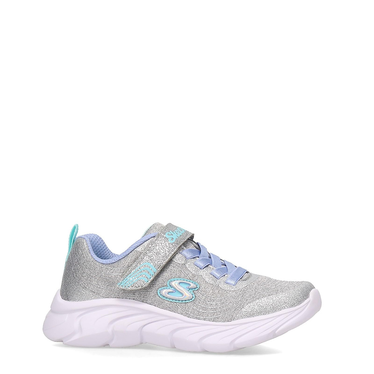 Skechers Kids Girls 302480L Sneaker, Light Grey, 13 Little Kid