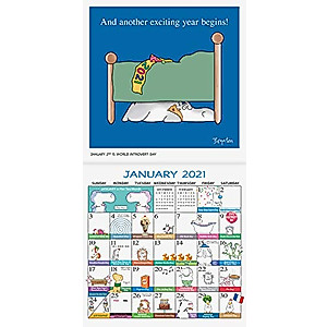 Sandra Boynton's Every Day's a Fabulous Holiday 2021 Wall Calendar