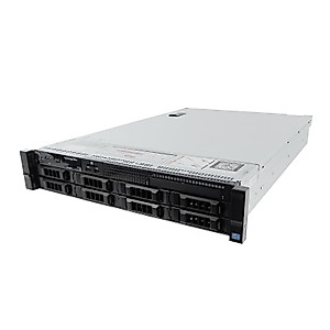 DELL PowerEdge R720 2U RackMount 64-bit Server 2×Six-Core E5-2630v2 Xeon 2.6GHz CPUs + 128GB PC3-12800 ECC RAM + 16×500GB SATA 2.5" SFF HDD, PERC RAID, 4×1GbE NIC, 2×Pwr Spply, iDRAC7, NO OS (Renewed)