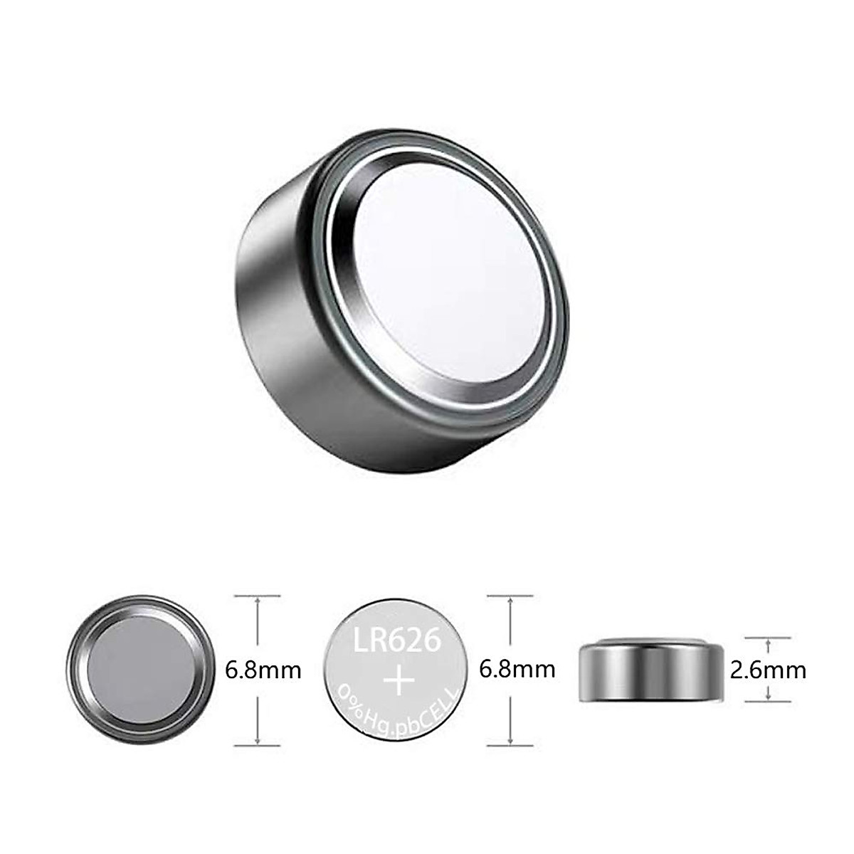 SKOANBE 10Pack SR626SW 377 LR626 AG4 1.5V Watch Battery