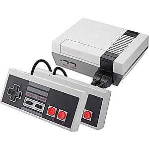 Classic Retro Game Console, AV Output 8-bit NES Video Game System Built-in 620 Games with 2 Classic Controllers