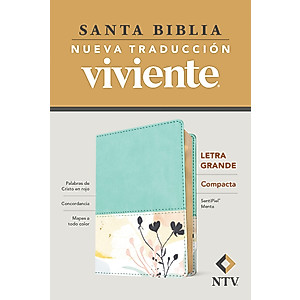Santa Biblia NTV, Edición compacta, letra grande (SentiPiel, Menta, Letra Roja) (Spanish Edition)