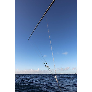 Tigress XD 3K Carbon Fiber 8' Telescoping Center Rigger with Patented Tigress Track Internal Tracking System, for use on Sports Fishing Boats up to 40 feet