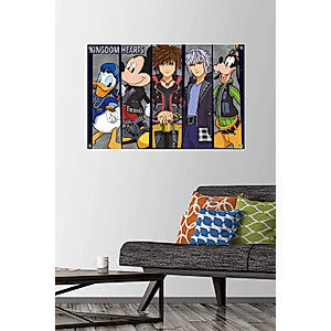 Trends International Disney Kingdom Hearts 3 - Group Wall Poster with Push Pins