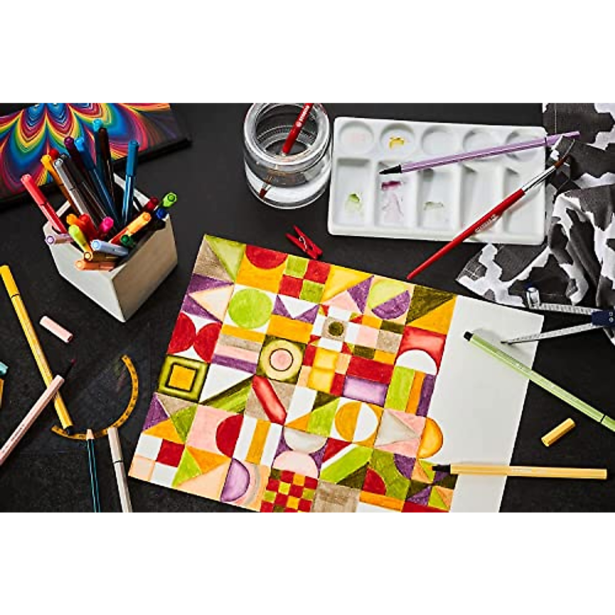 Stabilo 68 Metal Tin Fineliner Pens , Set of 30 , Multicolored