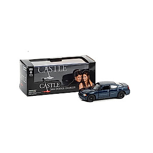 Greenlight 86604 Castle - Detective Kate Beckett's 2006 Dodge Charger - Midnight Blue Pearlcoat 1:43 Scale Diecast