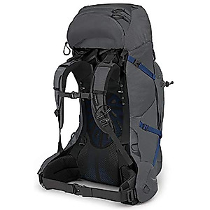Osprey Aether Plus 70 Men's Backpacking Backpack Eclipse Grey, Large/X-Large