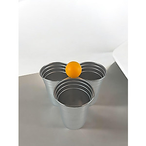 Hogg 16oz Aluminum Cup Case – 25 Packs (500 Units), Recyclable Party Cups for Events and Tailgates