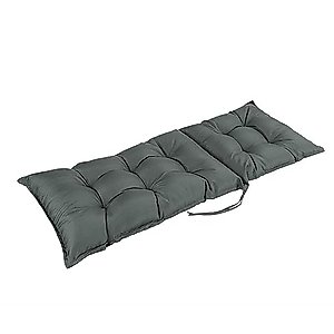 SciAza Adirondack Chair Cushion Comfortable and High Elastic Lounge Chair Cushion Waterproof UV Resistant and Soft High Back Chair Cushion for Garden and Terrace Chairs (Dark Grey,47.2 * 19.6in)