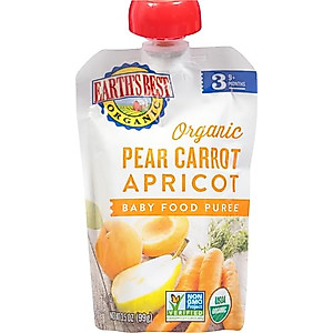 Earth's Best Pear Carrot Apricot Organic, 4.2 Oz Pouch