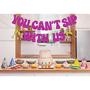 You Can't Sip With Us Banner, Mean Girl Party Decorations, Girls Night Decorations, Mean Girl Birthday Bachelorette Wedding Bridal Shower Party Decor Supplies Rose Red