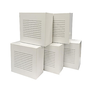 CryoKING 36-Well Lab Freezer Box with Lid, Cryo Storage Box for 15ml Centrifuge Tubes, Cardboard Freezer Lab Box, White, 5 Pcs/Pack