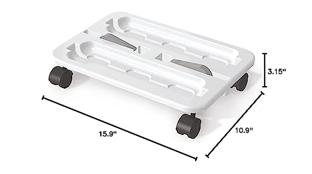 Deflecto Stack 'N Go Caddy Wheel Base - Mobile Craft Organizer