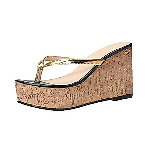 justHIGH Women Summer Sandals Casual Bohemia Gladiator Wedge Shoes Ankle Strap Casual Outdoor Platform Shoes