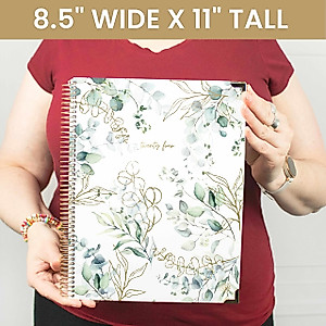 HARDCOVER bloom daily planners 2024 (8.5" x 11") Calendar Year Day Planner (January 2024 - December 2024) - Passion/Goal Organizer - Monthly & Weekly Inspirational Agenda Book - Eucalyptus