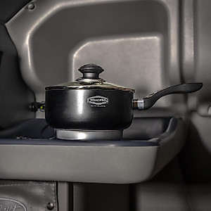 Roadpro RPSP225NS 12-Volt Portable Saucepan with Non-Stick Surface,Black