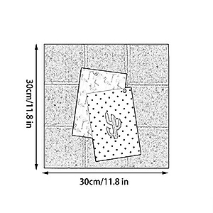 Wall decoration Jiugongge Felt Board x4, self-Adhesive Felt Note Board, Colorful Foam, You can Cut it Yourself (11.8x11.8 in)