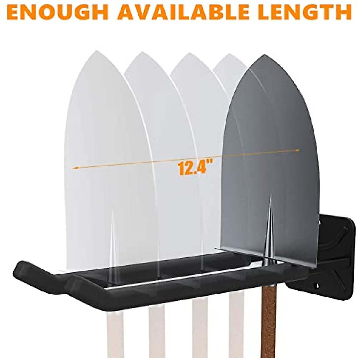 TORACK 4 Pack Garage Storage System Hooks, Heavy Duty Wall Mount Tool Organizer, Chair Hanger Garage Storage Utility Hooks for Car Tires, Ladders, Chairs, Strollers, Power Tools, Garden Tools