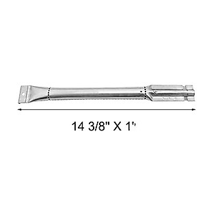 Sunshineey 14 3/8 inch Burner Tubes Replacement for Charbroil 463420508 463420509 463420511 463440109 463441312 463441514 463461613 Gas Grill, Stainless Steel, G431-0300-W2, 5-Pack