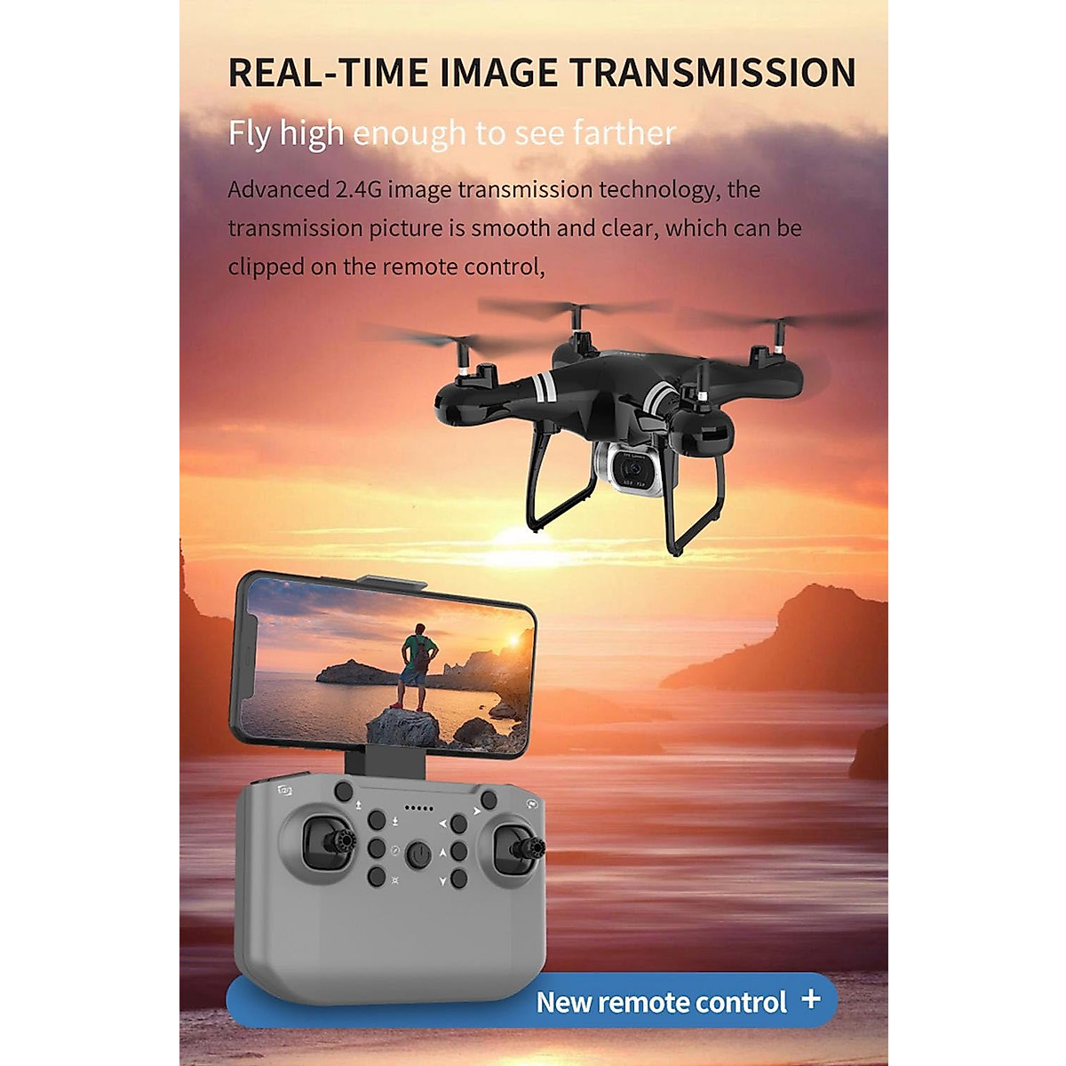 QAONIE KY101 Mini Drone with 720P HD Camera Remote Control Toys Gifts, 2 Batteries 30 Mins