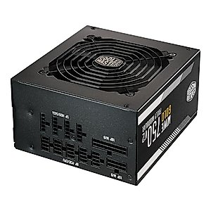 Cooler Master MWE Gold 750 V2 Full Modular, 750W, 80+ Gold Efficiency, GPU Support RTX 4070 Super, 2 EPS Connectors, 120mm HDB Fan, Semi-fanless, 5-Year
