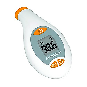 Veridian Healthcare Temple & Underarm Thermometer | Infrared Measurements | Fast 4-Second Readout | Fever Alert | Backlit Display | Programmable Timer | 1-Year Warranty