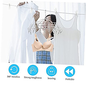 HOMSFOU 1pc Drying Rack Hangers for Skirts Hanging Clothes Drying Rack Hanger for Pants Underwear Drying Rack Hanging Drying Rack Socks Drying Racks Multi-Purpose Hanger Socks Clips Sock