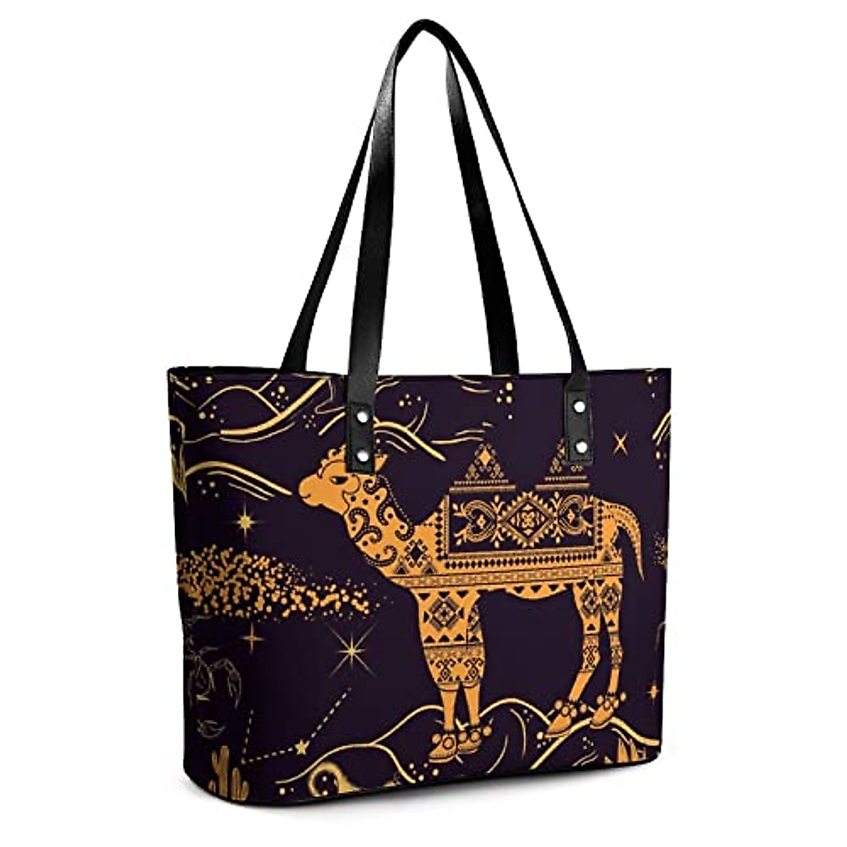 Womens Handbag Camels Leather Tote Bag Top Handle Satchel Bags For Lady