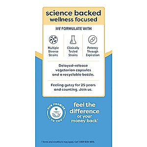 Renew Life Extra Care Digestive Probiotic Capsules, Daily Supplement Supports Immune, Digestive and Respiratory Health, L. Rhamnosus GG, Dairy, Soy and gluten-free, 30 Billion CFU, 30 Count
