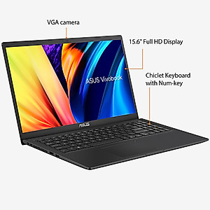 ASUS VivoBook 15 15.6" FHD Business Laptop Computer, Intel Quad-Core i5-1135G7 up to 4.2GHz (Beat i7-1065G7), 16GB DDR4 RAM, 1TB PCIe SSD, AC WiFi, Bluetooth, Black, Windows 11 Pro, BROAG Cable