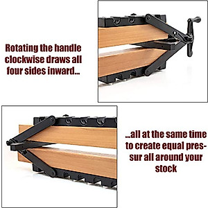 Peachtree Woodworking Supply 2 Pack of 4 Way Pressure Clamps For Clamping Panels - Using Pressure From All Four Directions. Ideal For Woodworkers and Cabinet and Furniture Makers