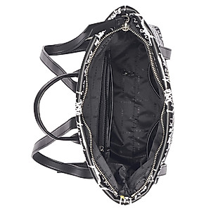 DKNY Women's Multipurpose Fashion Backpack, Black Iconic Graffiti Tilly, One Size