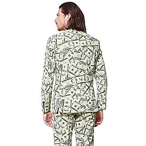 OppoSuits Men's Cashanova Party Costume Suit, Multi, 44