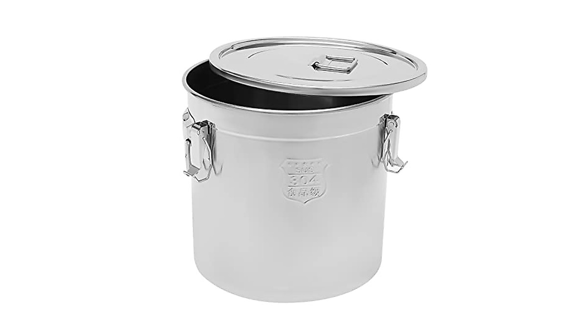 LyeXD 12L Stainless Steel Airtight Food Storage Canister