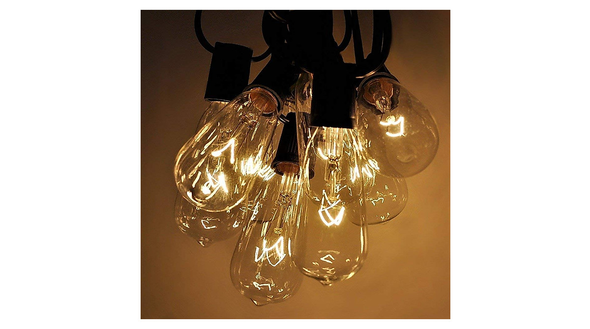 20Ft Edison Outdoor String Lights - Vintage Style
