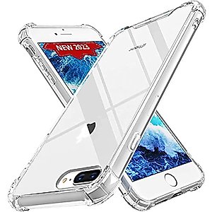 Orase Ultra Clear Series for iPhone 8 Plus Case & iPhone 7 Plus Case - Slim Fit - Shockproof - Not Yellowing - Hard Back Cover - Protective Clear Case for iPhone 8 Plus Phone Case