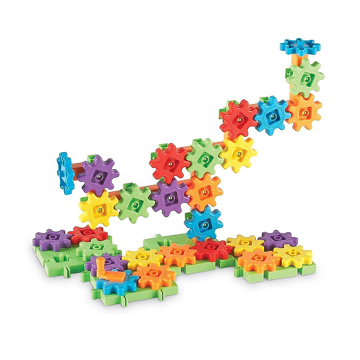 Learning Resources Gears! Gears! Gears! Starter Building Set, Puzzle, Early STEM Toys, Gears Toys for Kids, 60 Pieces, Ages 3+