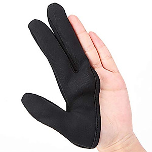 OSALADI Professional Heat Resistant Gloves 3 Finger Mittens Protection Gloves for Barber Hair Styling Curling Perming Hair Straightening Curling Wand and Flat Iron