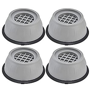 Milltrip Washing Machine Cushion, 4pcs Washing Machine Pad Shockproof Noise Cancelling Prevent Slip Washer Foot Cushion for Refrigerator Dryer(Large Diameter 9CM)